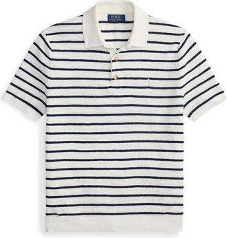 Polo Ralph Lauren Herren Poloshirt aus Leinenmischung