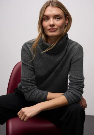 Street One Rollkragenpullover mit feinem Strickmuster