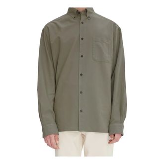 A.P.C. A.p.c., Homme, Chemises, Vert, Taille: L Mateo Logo Shirt