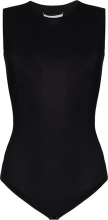 Maison Margiela Femme, Tops, Noir, Taille: 40 FR Body Technique en Jersey Sans Manches