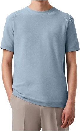 AlphaTauri Homme, Tops, Bleu, Taille: XL T-shirt classique &agrave; col rond