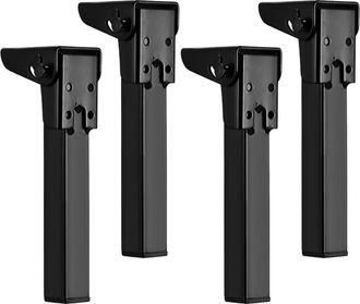 Generic Klappbare Tischbeine - 4 St&uuml;ck Metall-M&ouml;belbeschl&auml;ge, DIY-Couchtischbeine, Ersatzst&auml;nderst&uuml;tzen | Wohnzimmer, Schlafzimmer, Arbeitszimmer, Balkon, Ter