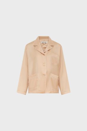Gerard Darel Chemise satin&eacute;e - BAHYALEE - Nude