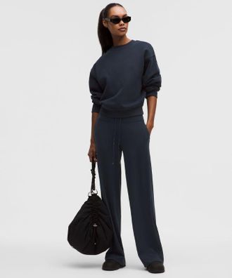 lululemon Pantalon Groove large taille haute Standard pour Femmes - Bleu - Taille 10