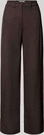 Stefanel Straight Fit Stoffhose mit Zip-Fly