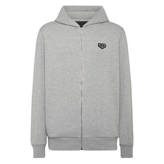 Philipp Plein Hoodie Sweatjacket LS Iconic - - Sweatshirts & Hoodies - Herren - Grau - 3XL