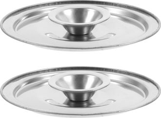 BESPORTBLE Topfdeckel aus Edelstahl 2 St&uuml;ck 10cm Ersatzdeckel f&uuml;r Zylinder und Fassbeh&auml;lter Geeignet f&uuml;r W&uuml;rzt&ouml;pfe und &Ouml;lbeh&auml;lter im Haushalt