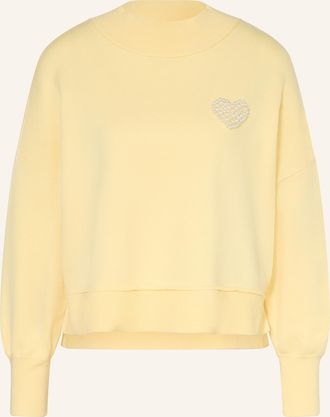 Marc Aurel Marc Aurel Pullover Mit Schmuckperlen gelb