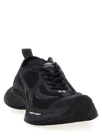 Balenciaga Mens Black Polyester Athletic Sneakers