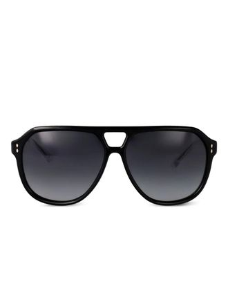 Isabel Marant lunettes de soleil Aneya &agrave; monture pilote - Noir