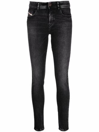 Diesel Slandy Skinny-Jeans - Schwarz