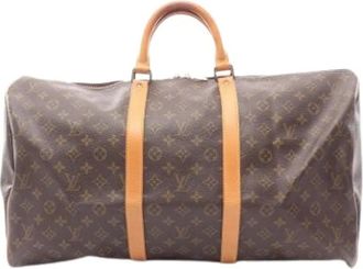 Louis Vuitton unisex, Pre-owned, Brun, Taille: ONE Size Keepall 55 Boston Bag doccasion