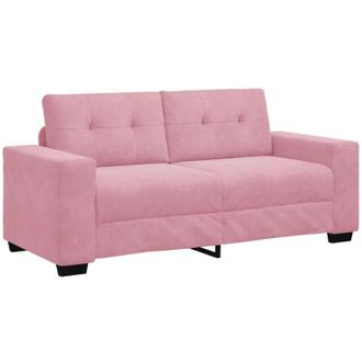vidaXL Zweisitzer-Sofa Rosa 140 cm Samt vidaXL