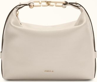 Furla Tonie Schultertasche Sabbia Weiches Strukturiertes Ares Leder Damen