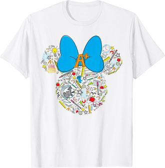 Disney Minnie Mouse Icon First 100 Days of School 100th Day T-Shirt