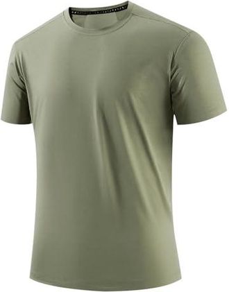 Generic T-shirt &agrave; col rond pour homme - L&eacute;ger et d&eacute;contract&eacute; - Couleur unie - Respirant - S&eacute;chage rapide - Classique - Manches courtes - Pour l&eacute;t&eacute; et la plage