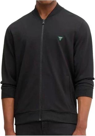 Guess Homme, Sweatshirts et sweats &agrave; capuche, Noir, Taille: M Cardigan Zipp&eacute;
