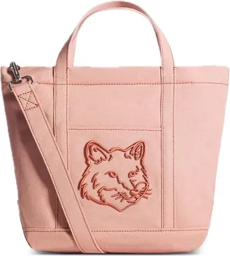 Maison Kitsuné sac cabas à logo brodé - Rose