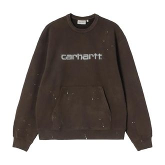 Carhartt Work in Progress Homme, Sweatshirts et sweats &agrave; capuche, Brun, Taille: L Painter SweaT-shirt