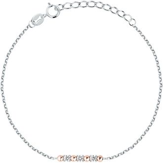 Cleor Bracelet en argent 925/1000 et zircon