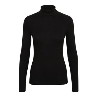 Inwear Schwarzes Rollkragen Langarm-Top - - Knitwear - Damen - Schwarzk - M