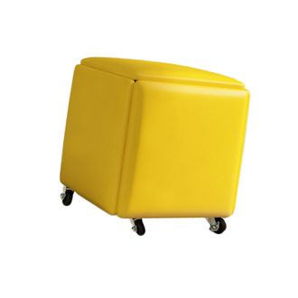 Generic 5-teiliger Make-up-Hocker mit R&auml;dern, Kombinationshocker for kleine R&auml;ume, for den Einsatz im Wohnzimmer, im Esszimmer, im Balkon, im B&uuml;ro, in Eigentu