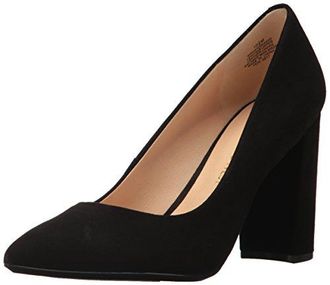 Nine West Womens Astoria Pump, Black Suede, 12 Medium US