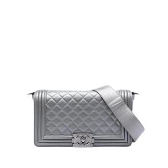 Chanel Pre-owned Boy Flap Bag - - Pre-owned - Damen - Grau - ONE SIZE