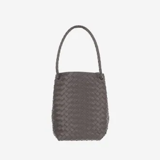 Bottega Veneta Womens Andiamo Bucket Small Bag Pinecone Lamb Skin Handbags Hand
