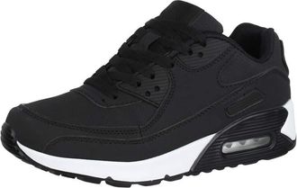 Elara Damen Herren Sneaker Sport Laufschuhe Turnschuhe Chunkyrayan RD6935-Y9801 Black-46
