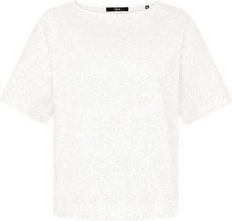 Zero Kurzarmshirt Damen mit Stickerei (1-tlg) Stickerei