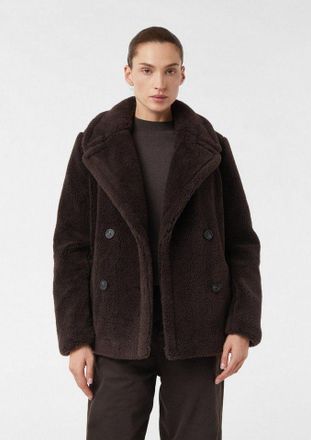 Comma Winterjacke Outdoor-Jacke Jacke aus Teddypl&uuml;sch