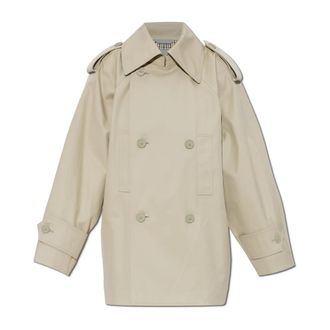 Balenciaga Zweireihiger Trenchcoat - - Coats - Damen - Beige - XS