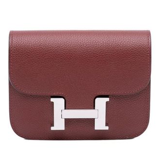 Herm&egrave;s Pre-owned Constance Slim Wallet - Femme - Pre-owned - Rouge - Taille: ONE Size