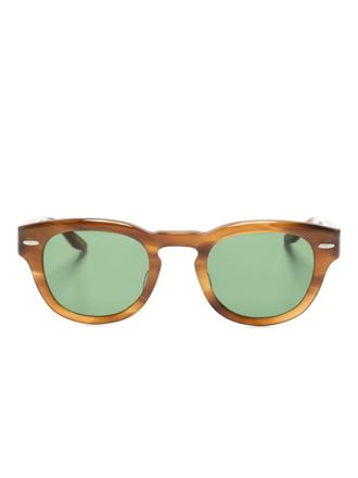 Barton Perreira lunettes de soleil Demarco &agrave; monture carr&eacute;e - Marron