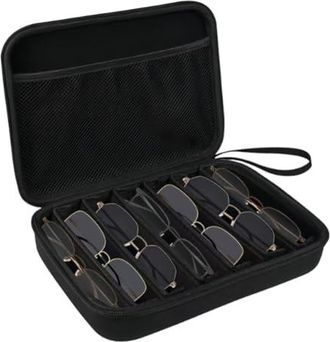 Generic Organiseur de lunettes de soleil rigide avec 4/7 compartiments réglables, 7 emplacements, taille unique