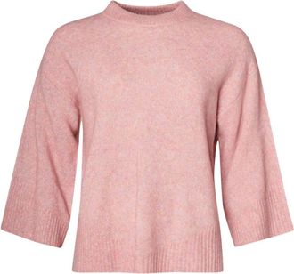 Lind Femme, Pulls, Rose, Taille: 46 FR Tricot ras du cou