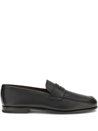 Churchs Rother Loafer mit runder Kappe - Schwarz