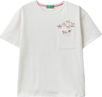 Benetton Undercolors of Benetton Damen 3bl0d106m T-Shirt, Creme 0Z3, XX-Small