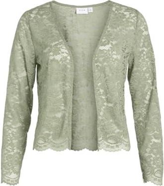 Vila Vila Viestea Lace L/S Cover Up/BM/DC Blouse, Swamp, 44 Femmes