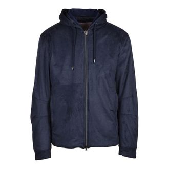 Herno Homme, Vestes, Bleu, Taille: 3XL Giubbotto Effetto Velluto