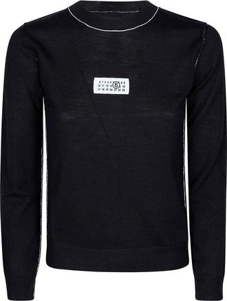Maison Margiela Pull Col Rond - Noir