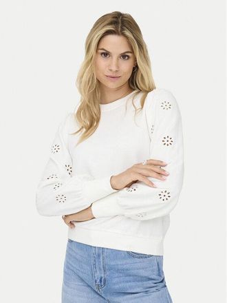 Only Sweatshirt Femme 15315687 Wei&szlig; Regular Fit
