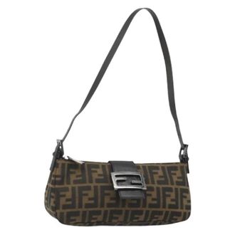 Fendi Pre-owned Zucca Canvas Shoulder Bag - - Pre-owned - Damen - Braun - ONE SIZE