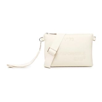 V&deg; 73 Wei&szlig;e Schultertasche mit Rei&szlig;verschluss - - Bags - Damen - Wei&szlig; - ONE SIZE