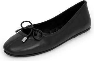 Aerosoles Femme Perle Ballerines, Cuir Nappa Souple Noir, 41.5 EU Large