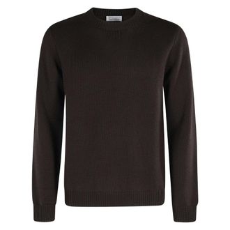 Roberto Collina Homme, Pulls, Brun, Taille: S Pulls &agrave; col rond