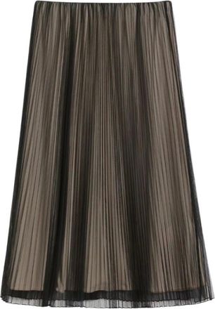 Max Mara Femme, Jupes, Noir, Taille: 38 FR Baby Midi Skirt