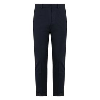 Moorer Schmal geschnittene elegante Hose - - Trousers - Herren - Blau - XS