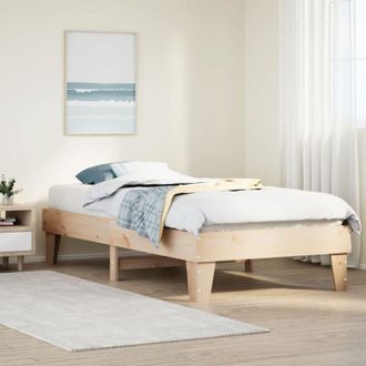 vidaXL Cadre de lit sans matelas 90x190 cm bois de pin massif Vidaxl